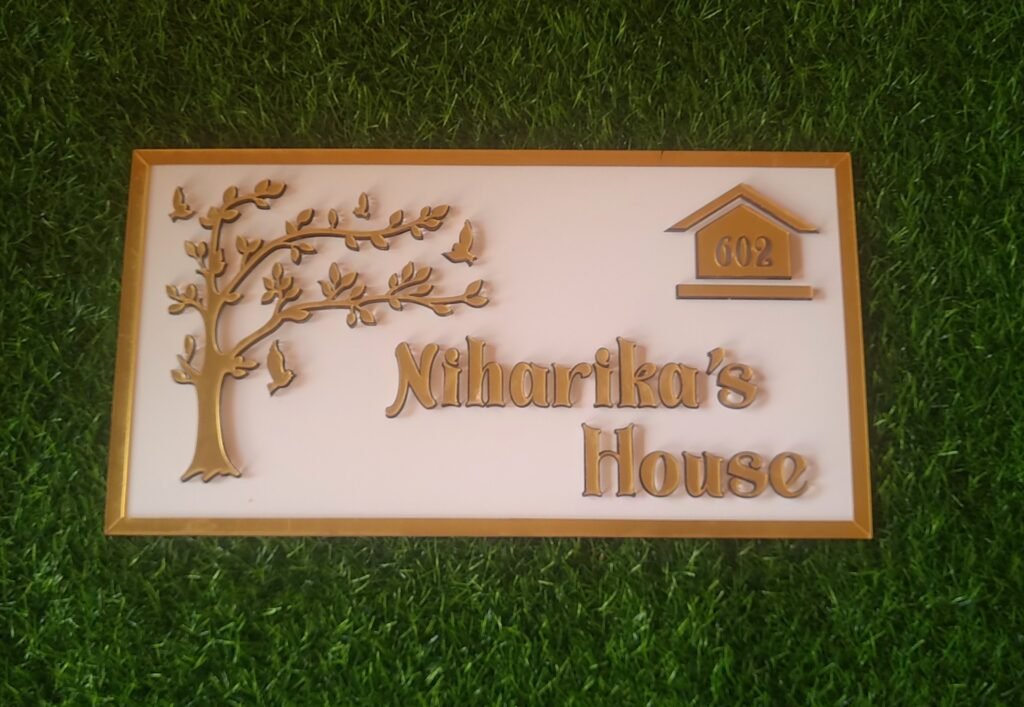 Glamorous Nameplates For Doors - ACRNP114 - DoorDecor | Premium ...